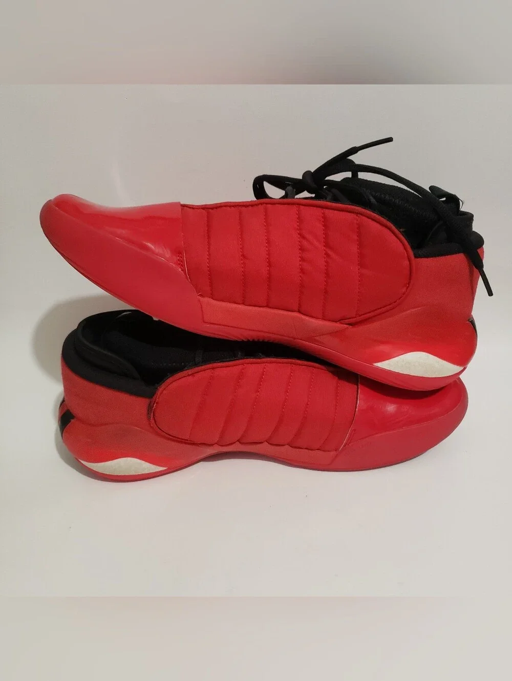 Shoes | Adidas Ape 77901 Basketball Shoes Mens 135 Red Black High Top ...